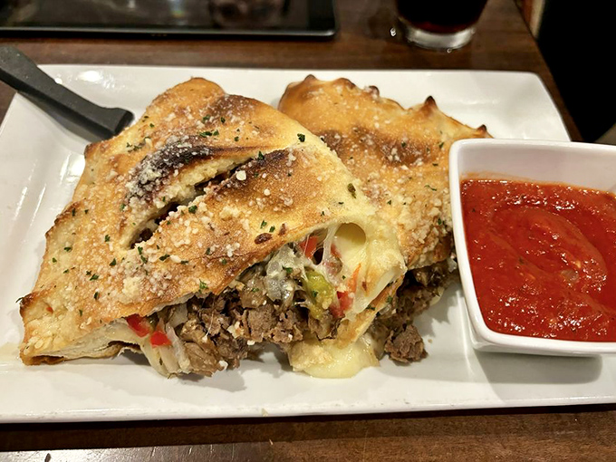 This isn't just a stromboli&mdash;it's a masterclass in the art of stuffing delicious things inside bread and making it look effortless.