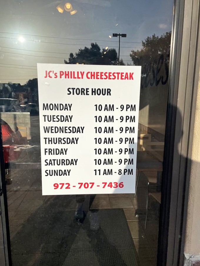 Hours generous enough to satisfy cravings almost any time. The sign might as well say "Open when you're hungry" &ndash; which is pretty much always.