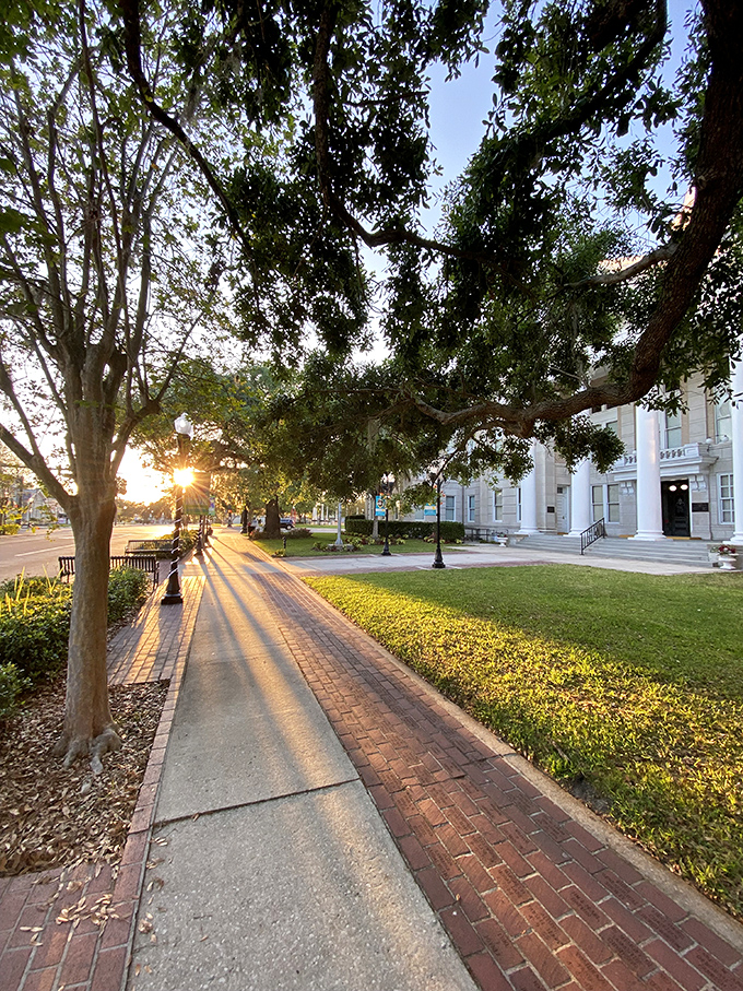 Golden hour transforms Bartow's historic district into a postcard-perfect scene &ndash; sunset strolls here are nature's way of saying "you made the right move."
