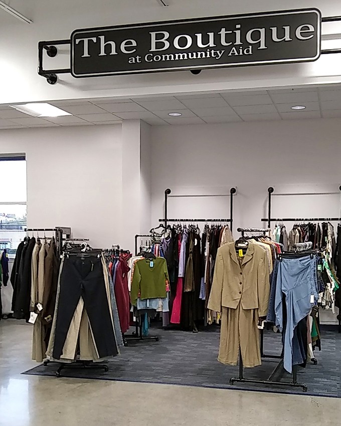 "The Boutique" section: where CommunityAid's premium finds get special treatment. Higher-end fashion that lets you look like a million bucks while spending lunch money.