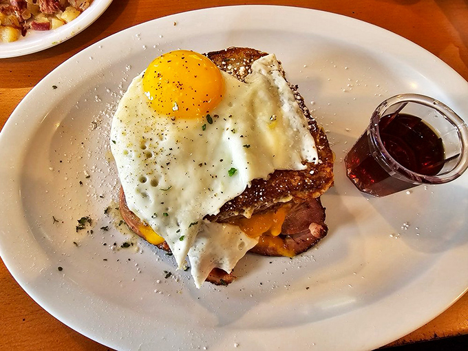 The Monte Cristo&mdash;where breakfast and lunch collide in a glorious stack of ham, cheese, and egg that makes you wonder why we separate meals at all.