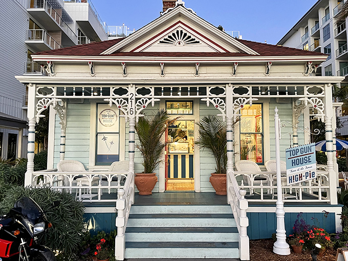 The historic Top Gun House, now beautifully restored, brings Hollywood history to Oceanside's shoreline. Yes, this is where Maverick and Charlie created movie magic.