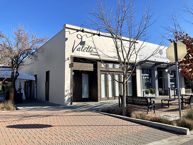 Valette's understated exterior gives little hint of the culinary magic happening inside, proving that in Healdsburg, the best surprises come in simple packages.
