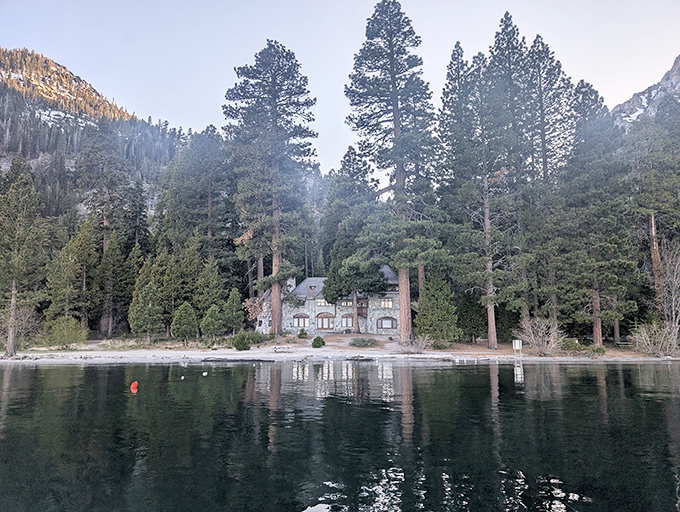 From the lake, Vikingsholm appears to emerge from the wilderness like a dream. Bet your vacation rental doesn't look this good.