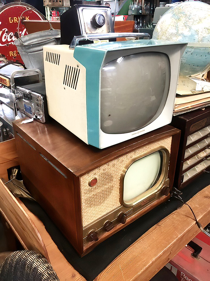 Television sets with more personality than programming. These mid-century marvels delivered "I Love Lucy" when Lucy was still making new episodes!