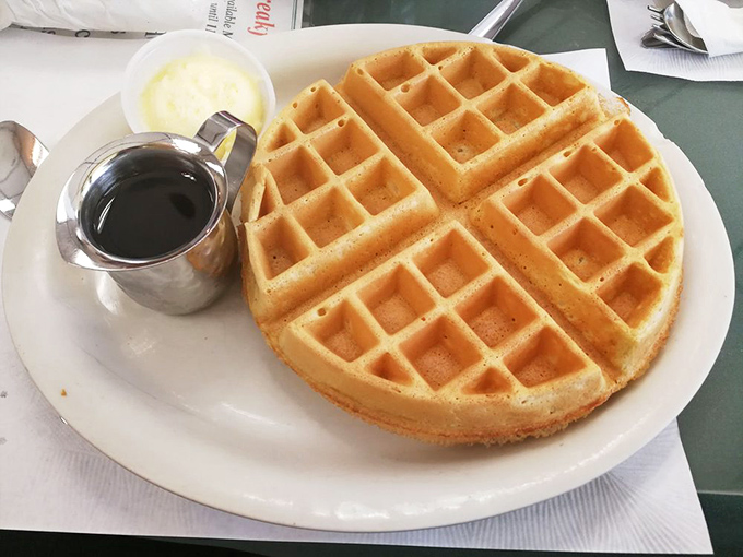 The perfect waffle doesn't need to be fancy &ndash; just geometrically pleasing, golden-crisp, and ready for its maple syrup waterfall.