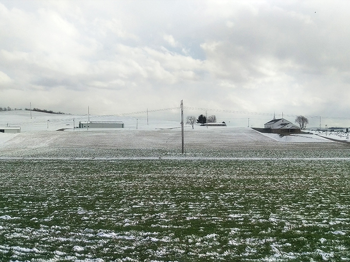 Winter transforms the landscape into a hushed wonderland. Fields dusted with snow remind us that every season in Amish Country has its own quiet beauty.