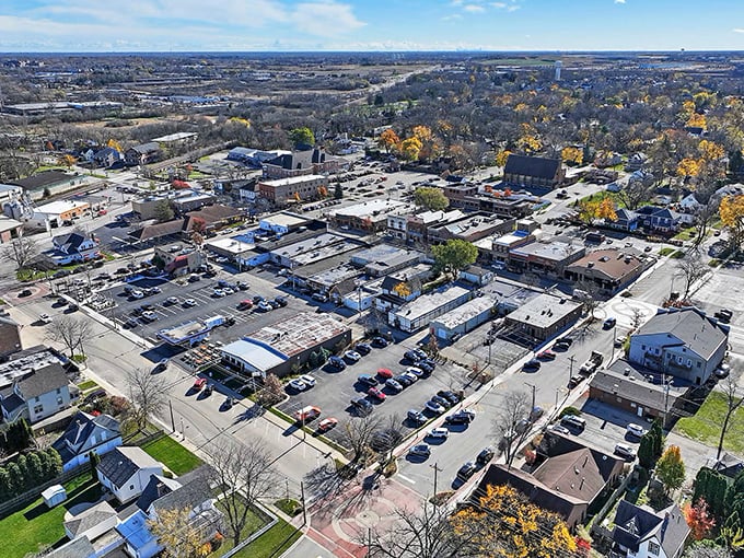 From above, Grayslake reveals its perfect small-town layout&mdash;compact, walkable, and designed for community rather than commutes, saving both time and gas money.