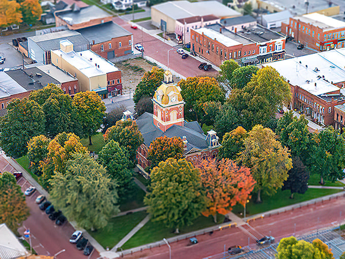 From above, LaGrange reveals its perfect layout &ndash; a classic courthouse square surrounded by a vibrant small town with big character.