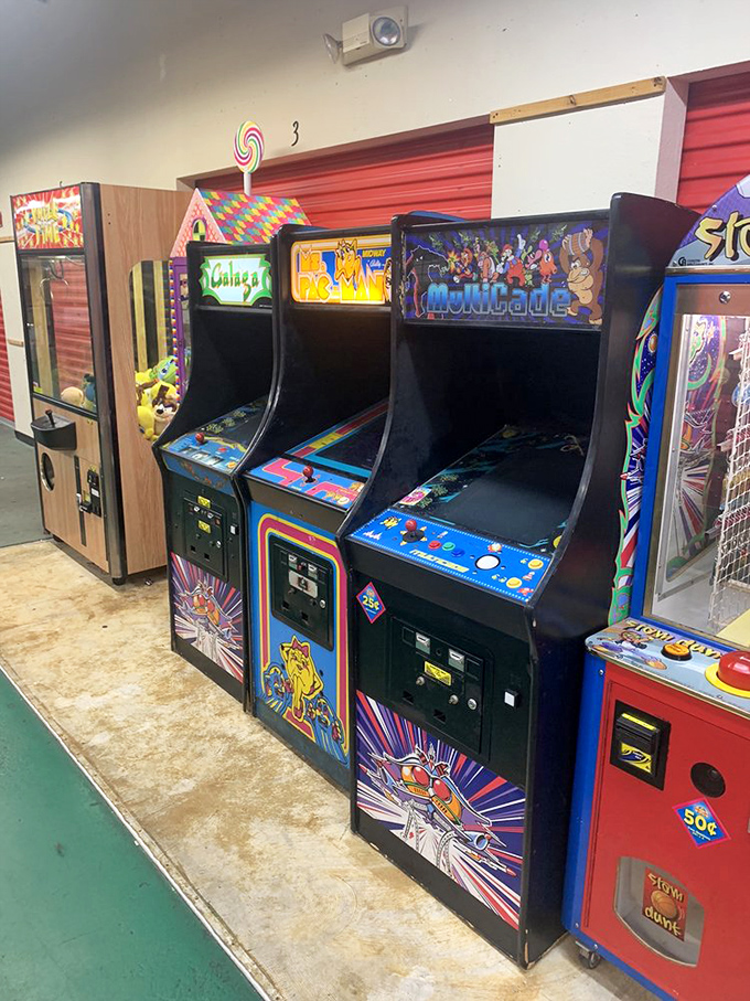 Vintage arcade games offer a nostalgic respite from shopping, proving that some treasures are experiences rather than possessions.