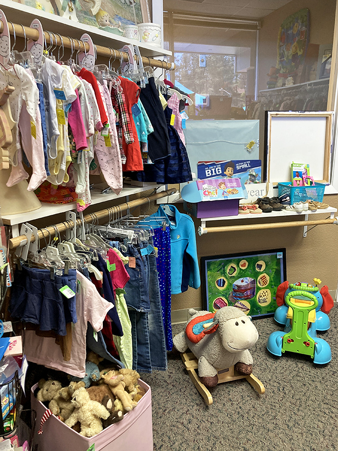 Tiny clothes for tiny humans at tiny prices. This baby section makes grandparenting even more delightful&mdash;and economical!