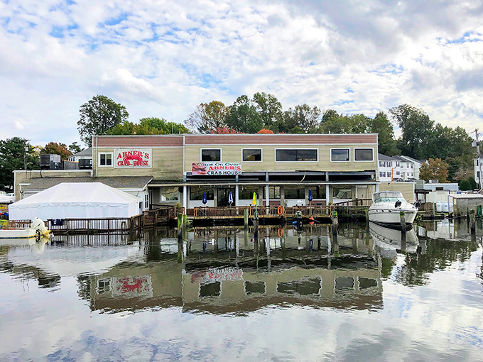Abner's from the water looks like it's having a meaningful conversation with the Chesapeake&mdash;one that translates directly to your plate.
