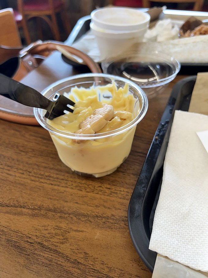 Banana pudding that understands its sacred duty &ndash; to provide the perfect sweet ending to a barbecue odyssey. Spoon required, sharing optional.