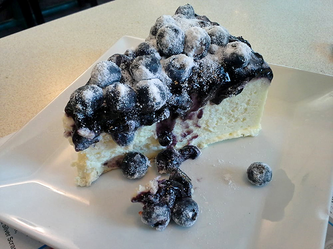 Sweet endings don't get much better than this blueberry cheesecake that's practically bursting with summer flavors.