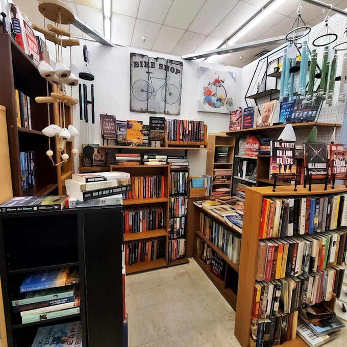 A book nook that feels like stepping into a literary speakeasy. The perfect spot for bibliophiles to find their next paper companion.