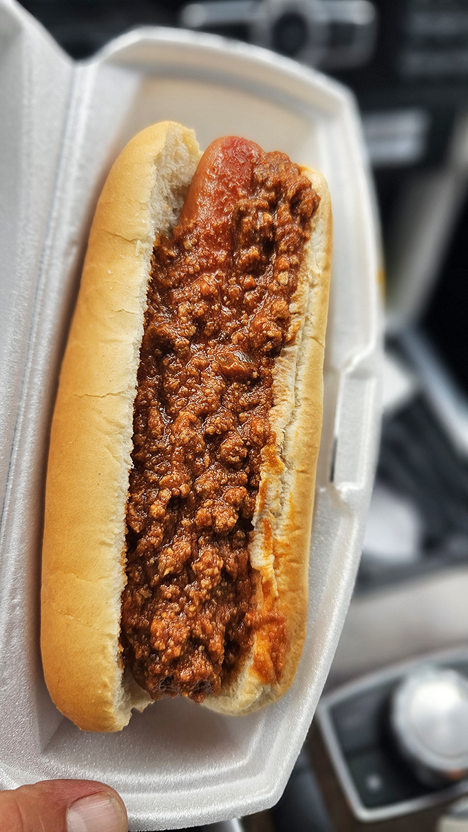 The chili dog&mdash;America's greatest contribution to handheld cuisine since the high-five. Messy, magnificent, and worth every napkin.