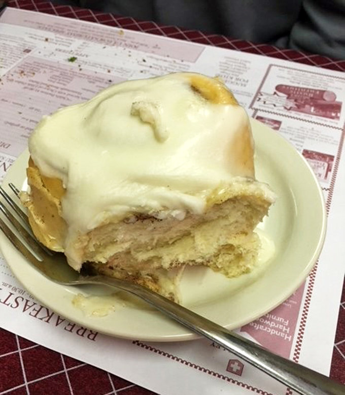 This cinnamon roll isn't playing games&mdash;it's serious about its mission to deliver comfort, one gooey, frosting-laden bite at a time.