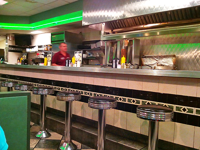 Counter seating: where solo diners become temporary family and the short-order cook becomes your personal breakfast concierge.