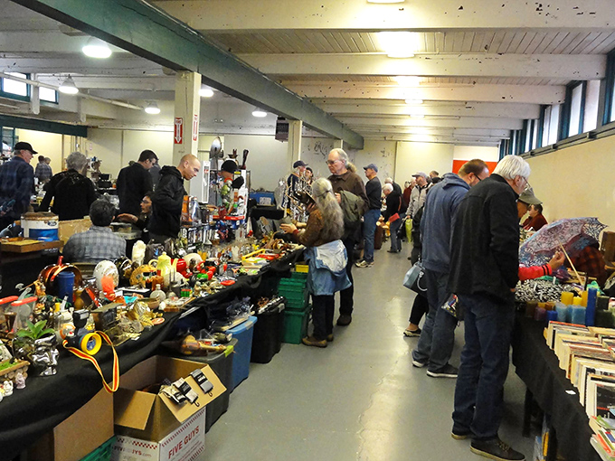 The thrill of the hunt brings together treasure seekers of all ages, scanning tables for that perfect something they didn't know they needed.