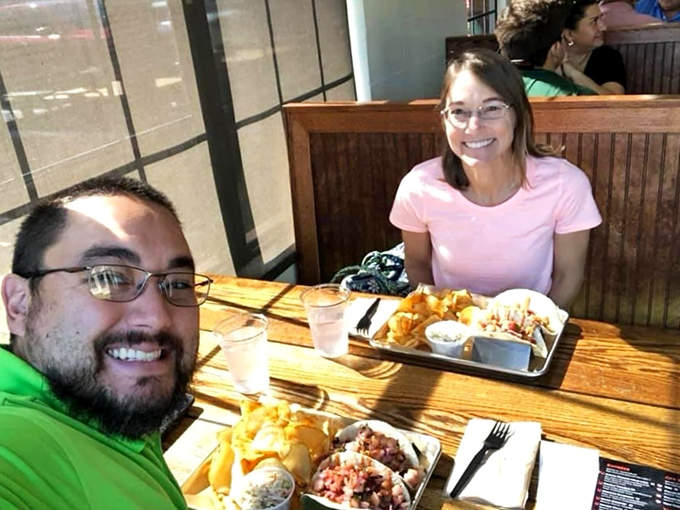 The universal language of great food is written all over these happy faces&mdash;this is what discovering your new favorite restaurant looks like.