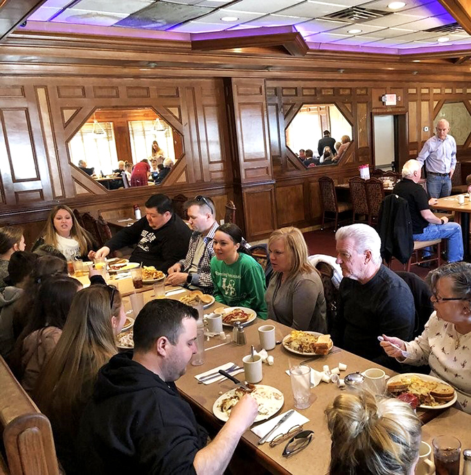 The true measure of any great diner &ndash; tables filled with multi-generational families and friends sharing meals, memories, and the occasional bite from each other's plates.