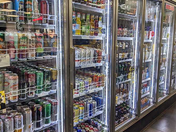 The beverage selection rivals a small convenience store. Because great fusion food deserves whatever drink your heart desires, from craft beer to neon energy drinks.