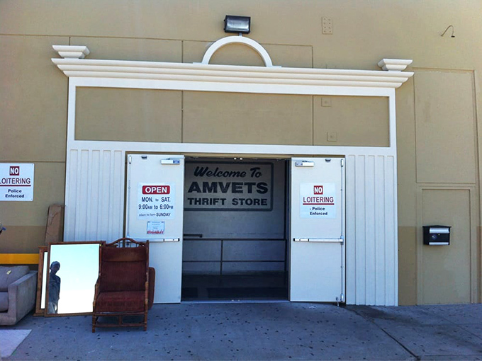 The entrance to possibility&mdash;where furniture waits outside like eager puppies hoping you'll take them home.