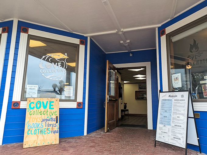The entrance beckons like a portal to a parallel universe where barbecue is king and diet plans go to die happily.