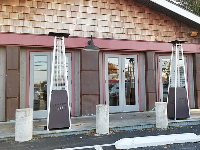 Even the entrance makes a statement with its cedar shake siding and modern heaters. The Fainting Goat knows first impressions matter&mdash;both on the plate and at the door.