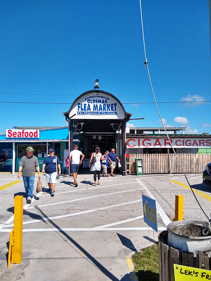 The gateway to bargain paradise, where wallets enter full and leave considerably lighter but happier.