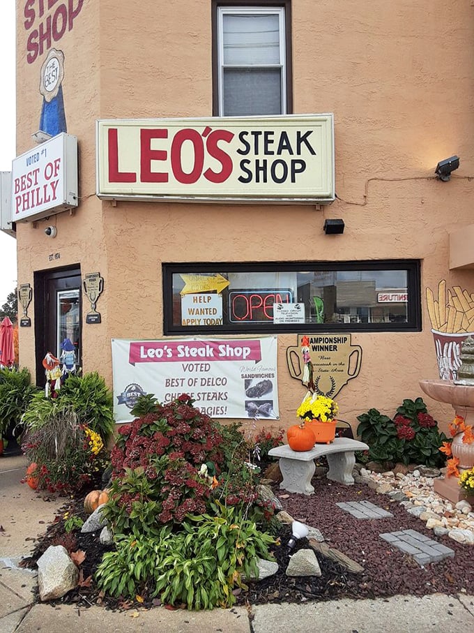 The exterior garden adds unexpected charm to this sandwich institution. Even the flowers know they're growing in hallowed culinary ground.