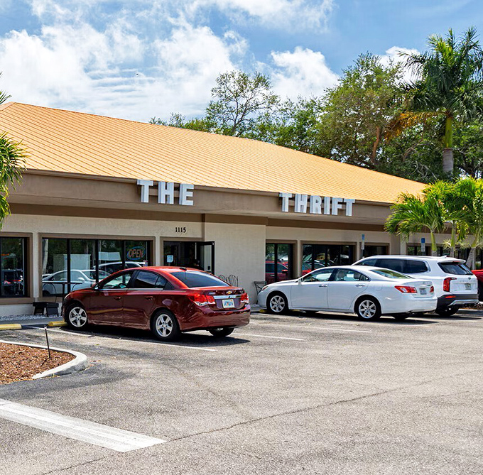 The unmistakable signage stands as a beacon to bargain hunters. Pull in, park, and prepare for a treasure hunt unlike any other in Naples.