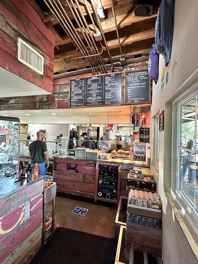 The command center where barbecue dreams come true, complete with daily specials that'll ruin your diet plans.