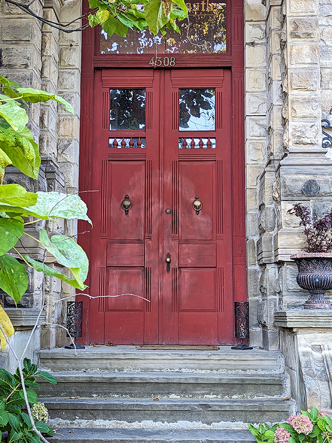 Those imposing red doors have welcomed (and perhaps warned away) visitors for generations &ndash; each scratch and weathermark telling a chapter of Cleveland history.