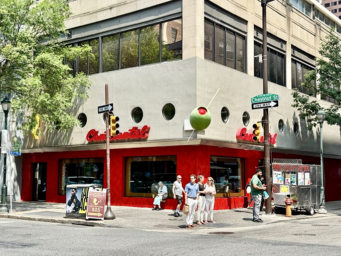 That giant olive-topped martini skewer on the corner announces to Philadelphia that this isn't just a restaurant &ndash; it's a landmark worth traveling for.
