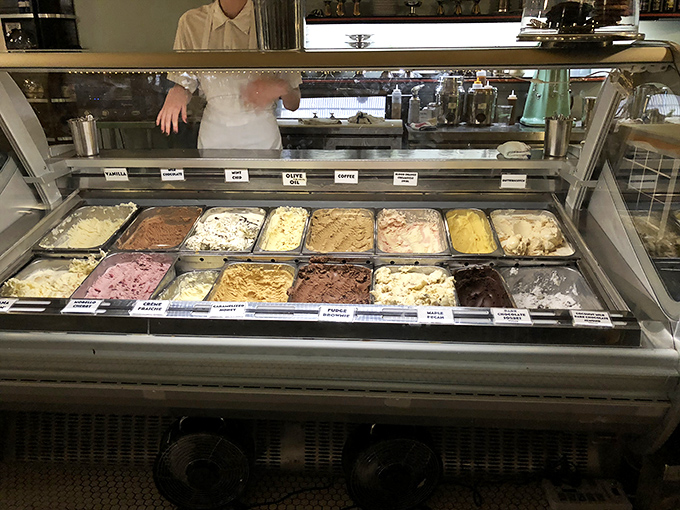 The ice cream case&mdash;nature's most perfect rainbow. Each flavor patiently waiting its turn to become the highlight of someone's day.
