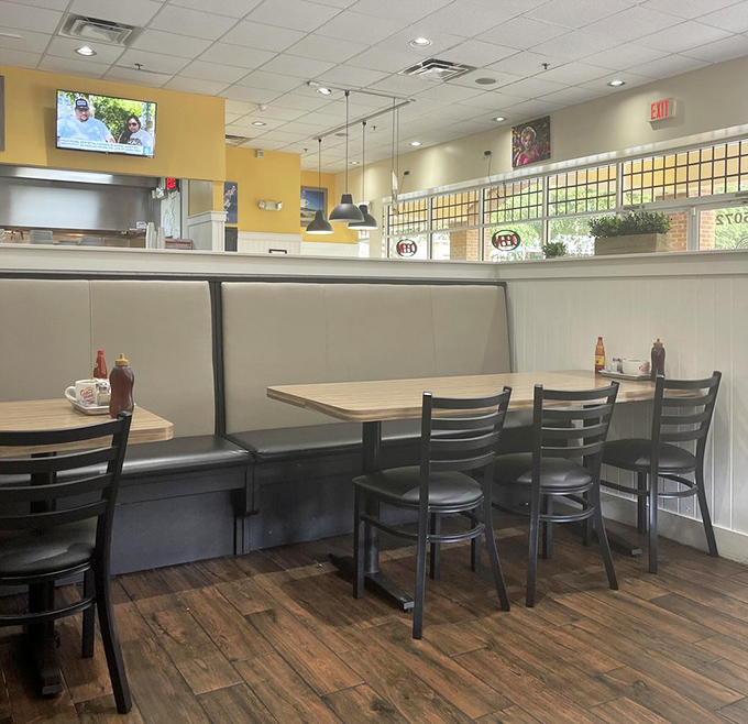 Cozy booths invite lingering conversations and that inevitable question: "Should we split another order of pancakes?" (The answer is always yes.)