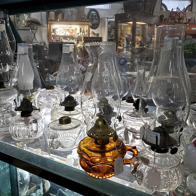 When illumination was an art form. These vintage oil lamps remind us of a time when lighting your home required more effort than asking Alexa to turn on the lights.