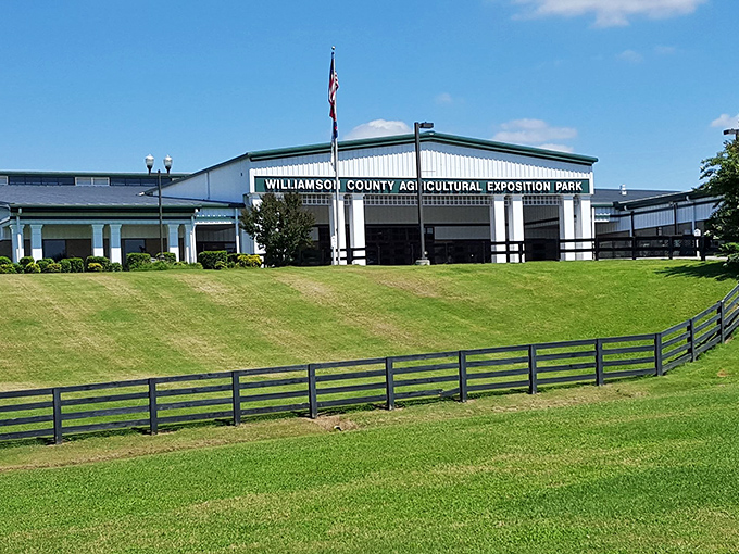 The Williamson County Agricultural Exposition Park&mdash;home to countless discoveries. This unassuming building houses weekend adventures for generations of treasure hunters.