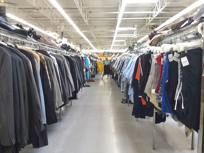 The men's department offers everything from business casual to weekend wear. That blue shirt would pair perfectly with basically everything you already own!