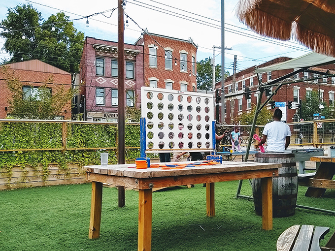 Nothing says "we take fun seriously" like giant outdoor games. Because at Walter's, the entertainment value extends well beyond what's on your plate.