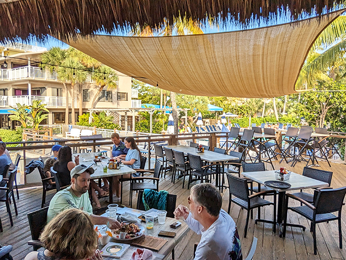 Outdoor dining where gentle breezes and good food create the kind of memories worth treasuring.