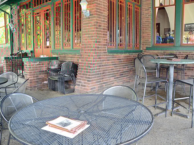 The outdoor patio offers a front-row seat to Franklin's downtown charm, where the breeze carries conversations and the occasional whiff of that famous tenderloin.