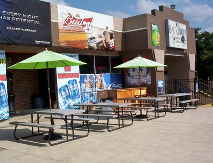 Outdoor seating for those perfect Ohio days when the sun, a cold drink, and a hot burger create the trifecta of summer perfection.