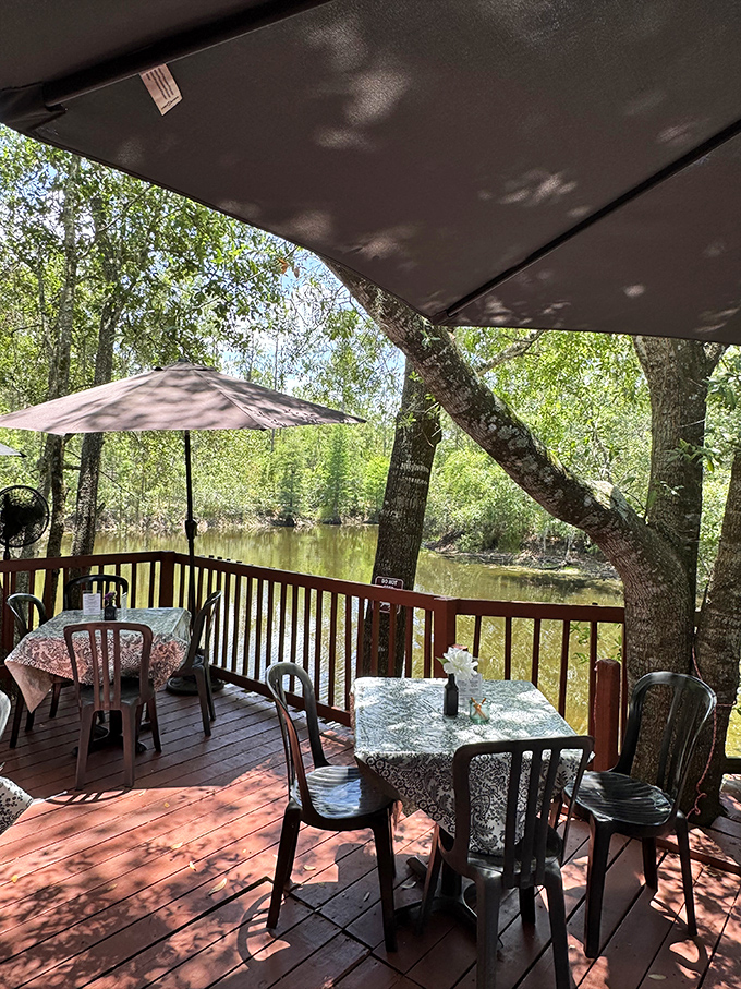 Nature provides the backdrop for outdoor dining perfection, where tables overlooking the water turn lunch into an impromptu vacation for your senses.