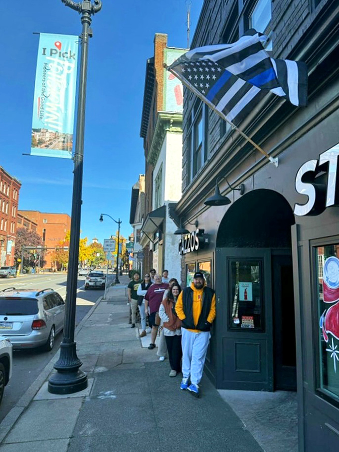 The line forms here for good reason &ndash; some things are worth the wait, especially when cheese is involved.