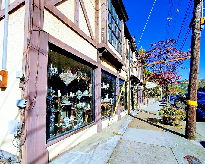 From the outside, Morton's gives just a hint of the crystal wonderland waiting inside – like a jewelry box for giants on Gatlinburg's main street.