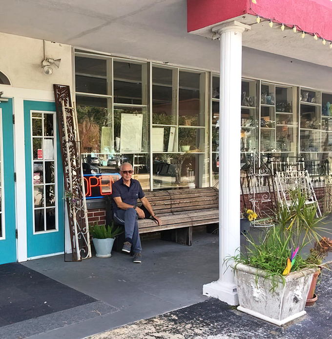 The front porch bench: where spouses wait patiently while partners inside whisper, "Just five more minutes," for the third time.