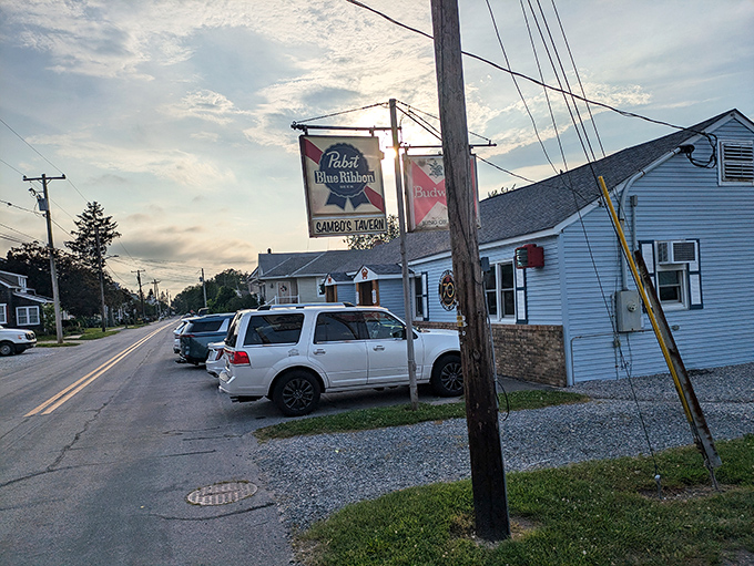 The vintage Pabst Blue Ribbon sign swinging gently in the Delaware breeze isn't retro-chic&mdash;it's just never seen any reason to change with the times.