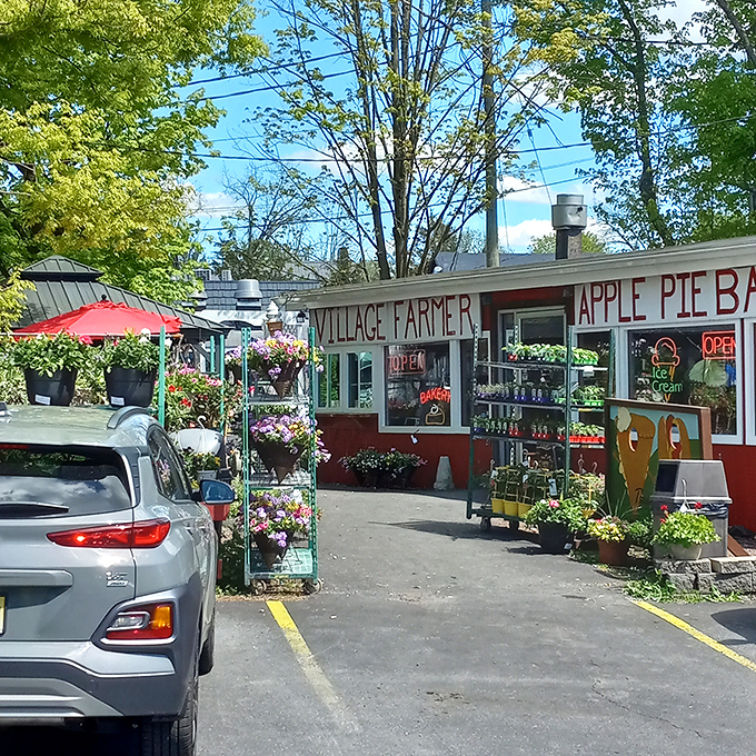 The parking area might be humble, but those cars contain people who are about to have one of the best food experiences of their Pennsylvania adventures.